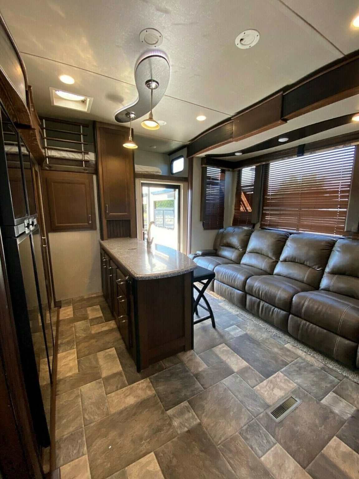 2016 KEYSTONE FUZION 345 FIFTH WHEEL TOY HAULER TRAILER RV 3 SLIDES ...