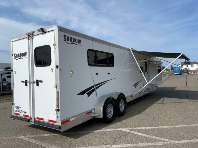 2014 SHADOW PRO SERIES 3 HORSE TRAILER WITH LIVING QUARTERS "2 SLIDE ...